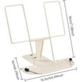 Metal Book Stand for Desk, Adjustable Reading Rest Book Holder ...
