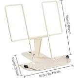 Metal Book Stand for Desk, Adjustable Reading Rest Book Holder ...