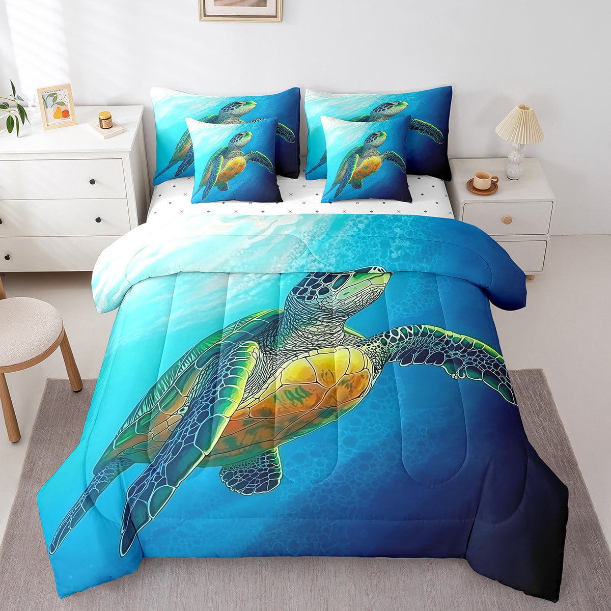 Click here for Erosebridal Sea Turtle Bedding Twin Size  Cute Sea... prices