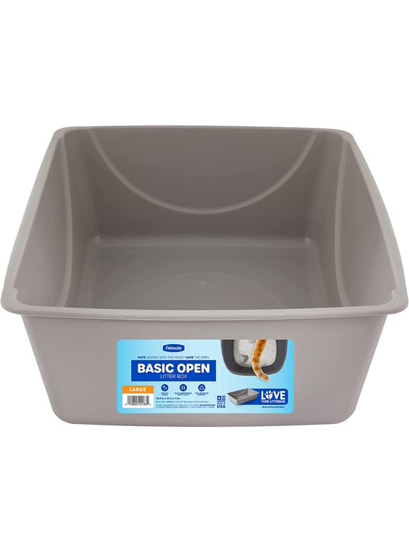Open Top Cat Litter Box in Cat Litter Boxes - Walmart.com