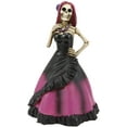 Ebros Day of The Dead Magenta Skeleton Lady Bride Statue 6"H Decor DOD ...