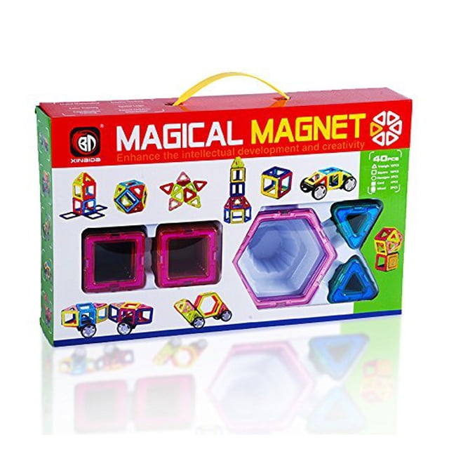 Magical Magnet Building Learning Toy Creative Construction Shapes for ...