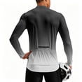 AHMOMEI Gradient Men's Cycling Bike Jersey Quarter Zip Long Sleeve ...