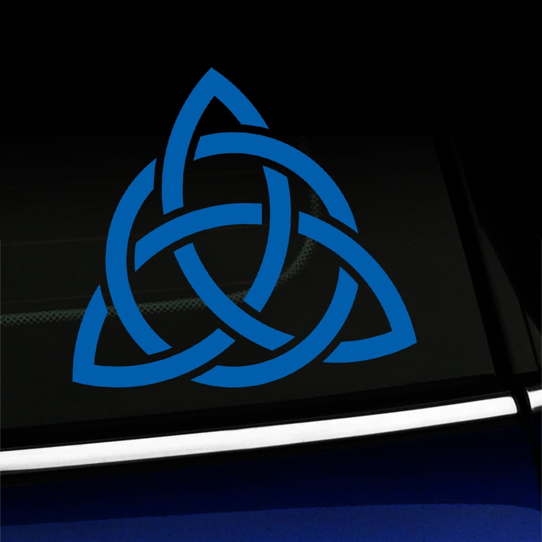 Trinity Knot - Vinyl Car Decal - Choose Color - [AZURE BLUE] - Walmart.com