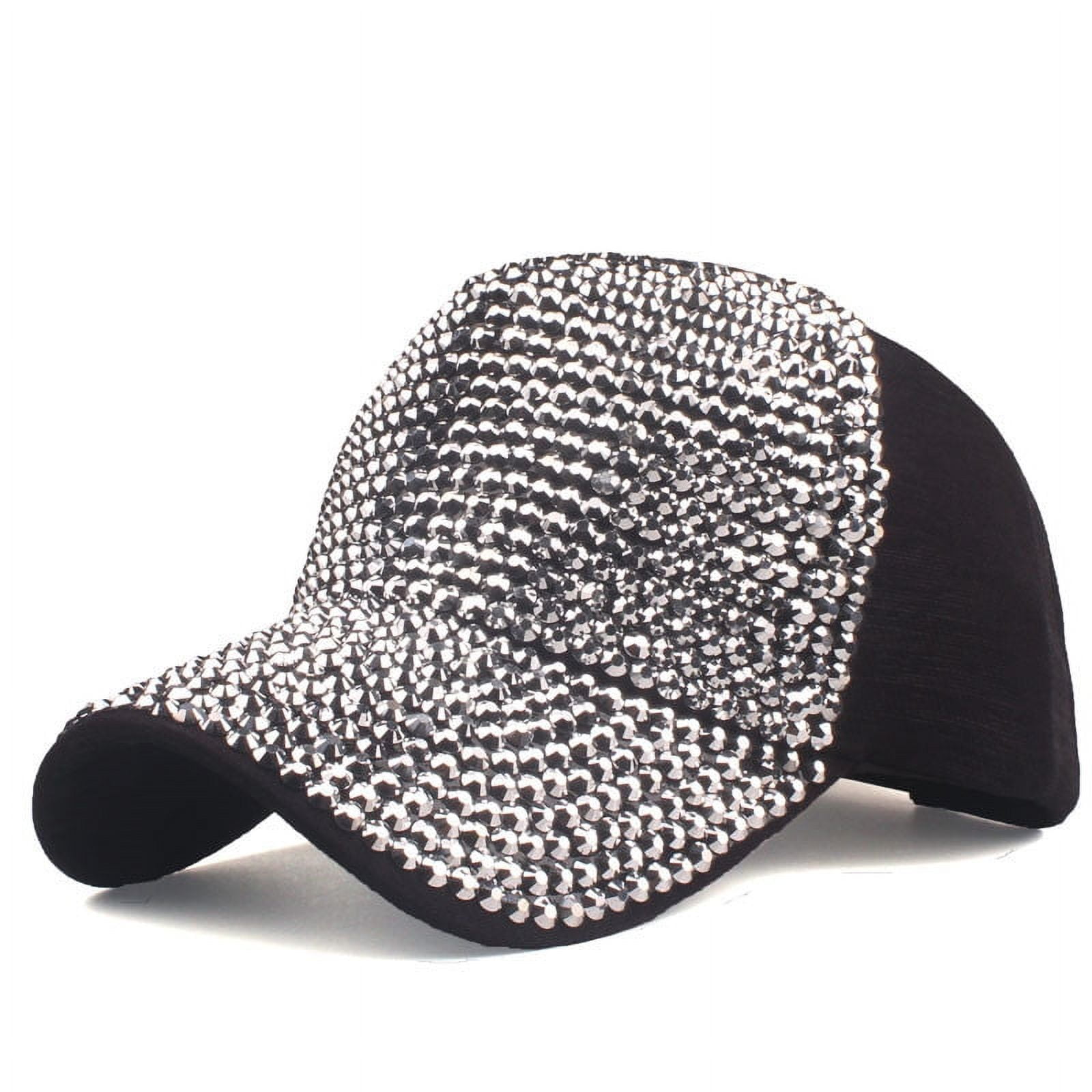 Gorra de béisbol de malla con diamantes de estilo coreano a la moda ...