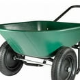 Green Thumb 70008 2 Wheel Poly Wheelbarrow - Walmart.com