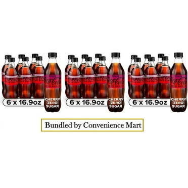 Coca-Cola Zero Cherry, 20 Oz Bottle, 16 Pack - Walmart.com