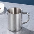 400ML Stainless Steel Coffee Mug Double Layer Anti-Scalding Cup ...