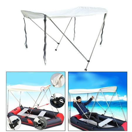 Inflatable Boat Canopy Sailboat Bimini Top Kayak Shade Collapsible ...