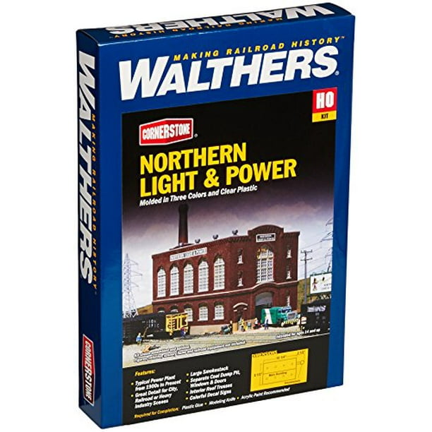 Walthers Cornerstone HO Scale Model Northern Light & Powerhouse ...