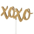 Gold XOXO Cake Topper - Walmart.com