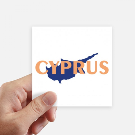 cyprus euan map tourism sticker square waterproof stickers wallpaper ...