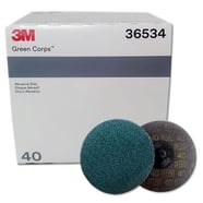 3M 1406 3 in. 50 Grade Green Corps Roloc Disc (25-Pack) - Walmart.com
