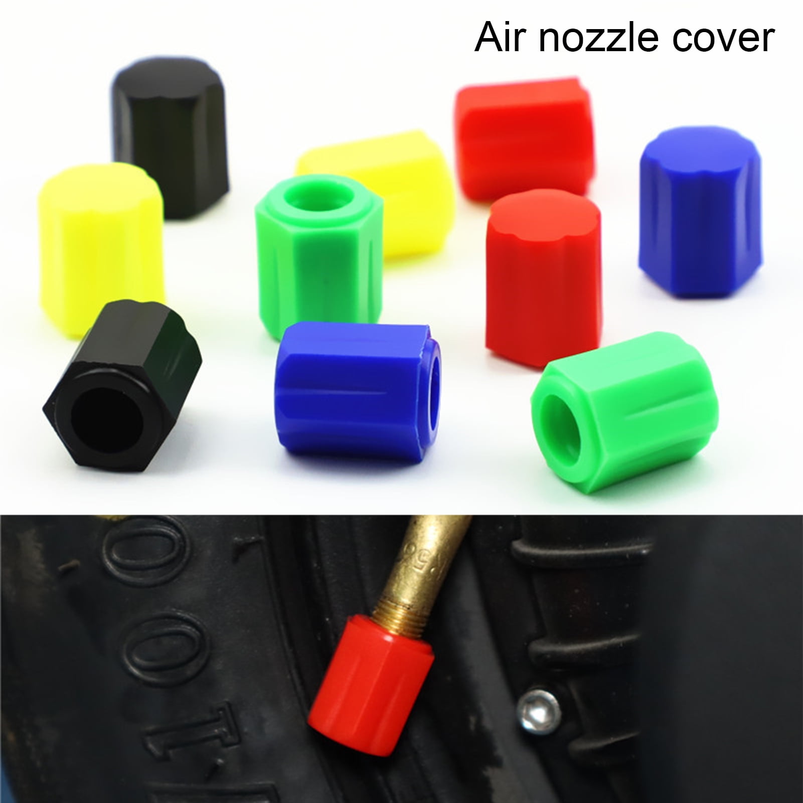 4 Pairs Tire Valve Dust Caps for Car, Motorbike, Trucks, Bike, Bicycle ...