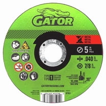 Gator 2034245 5 x 0.88 in. Aluminum Oxide Metal Cut-Off Blade - Walmart.com