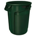 Round Brute Container, Plastic, 32 Gal, Dark Green | Bundle of 10 Each ...