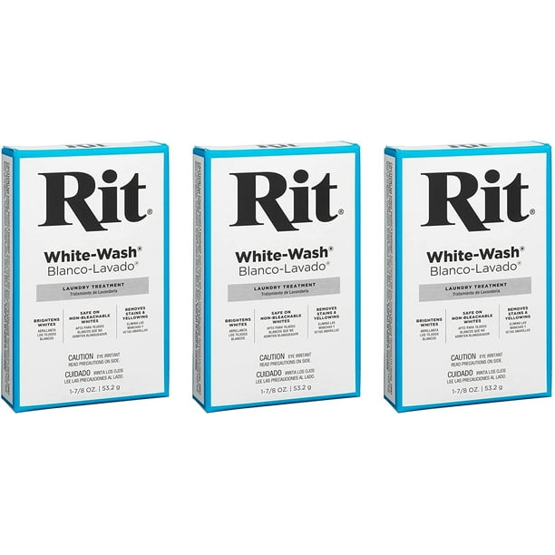 Rit Dye Powdered Fabric Dye, White Wash, 1 7/8-Ounce Three Pack ...