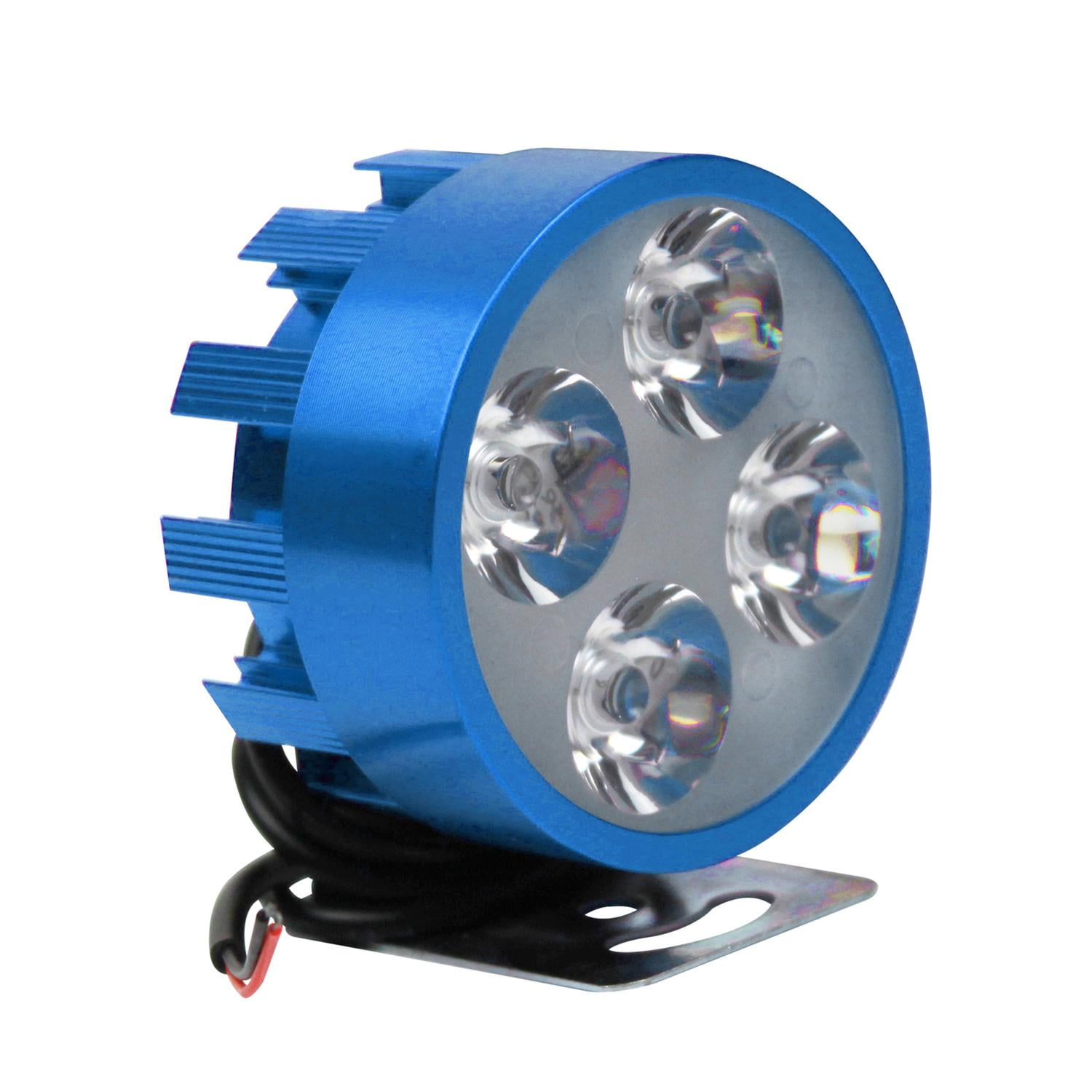 Faro Auxiliar 4 Leds Con Estrobo Azul 12V 4W azul RODA Faro Roda ...