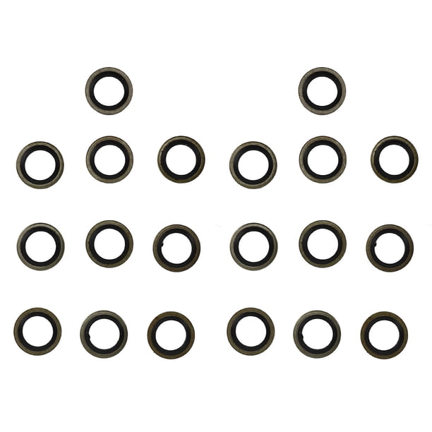 20 Pcs 10mm Diesel Fuel System Sealing Washers 4934278 Rubber Washer ...