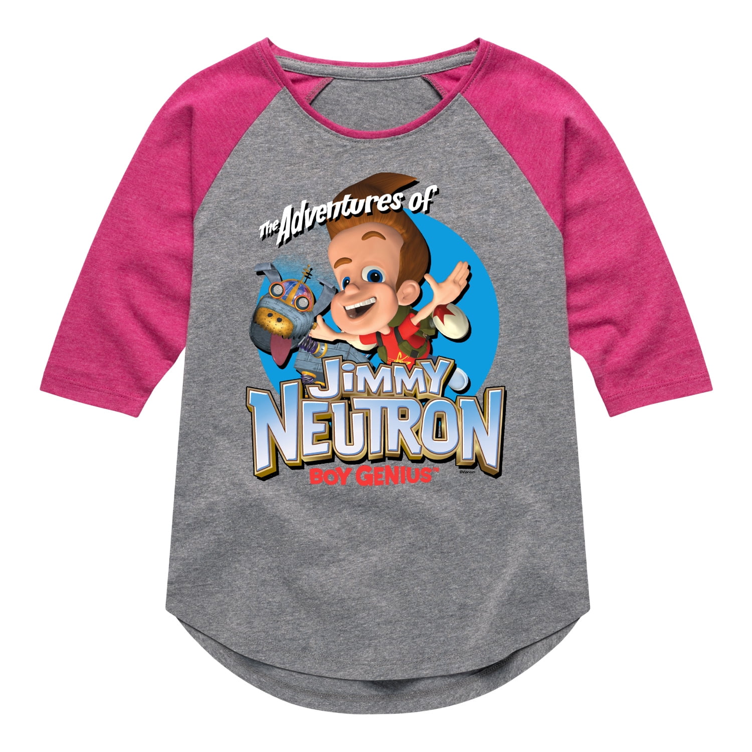 Jimmy Neutron - Boy Genius - Girls Shirt Toddler And Youth Girls Raglan ...