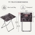 TV Trays Table Set of 2 Portable Folding TV Tray Table TV Dinner Tray ...