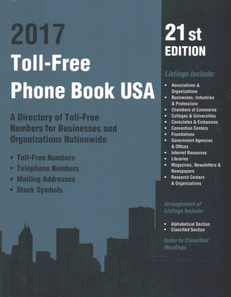 Toll-Free Phone Book USA 2017 - Walmart.com
