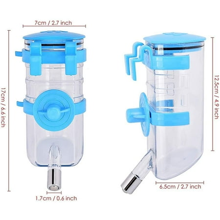 Rabbit Water Bottle No Drip 350ml/12oz Dog Crate Water Dispenser ...