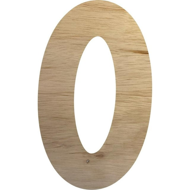 16'' Tall Wooden Letter O, Unfinished Wood Material Craft Letter, Kids ...
