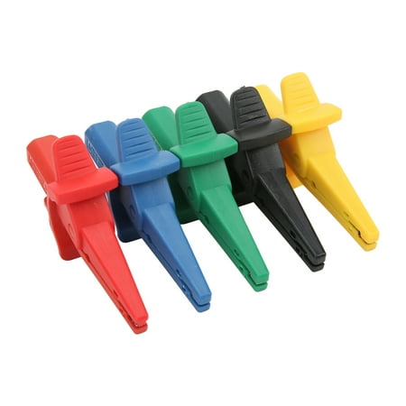 Battery Electrical Test Clip, 10A 5Pcs/Set Insulated 4mm Banana Jack ...