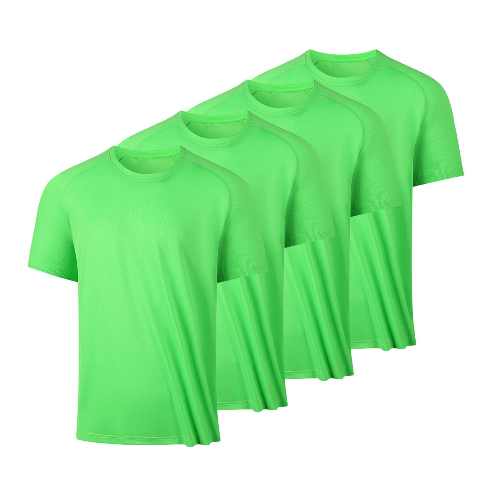 Playera Elvqul Hombre Casual Verde de Color Sólido Abotonada Manga ...