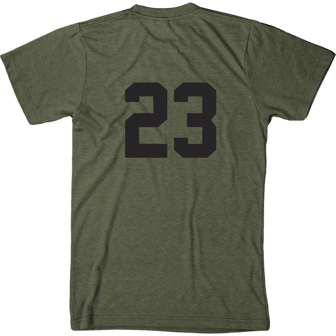 Standard Black Jersey Number 23 Men's Modern Fit T-Shirt - Walmart.com