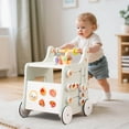 Infans Wooden Baby Walker Ice Cream Cart Toy with Sweet Accessories ...