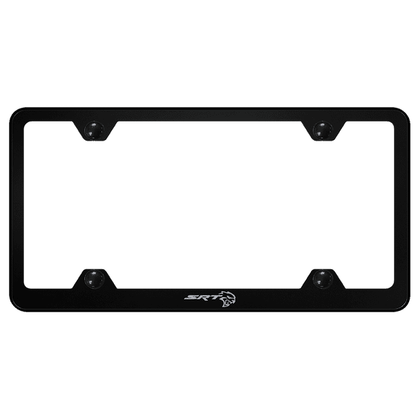Dodge SRT Hellcat Laser Etched Logo Wide Body License Plate Frame ...
