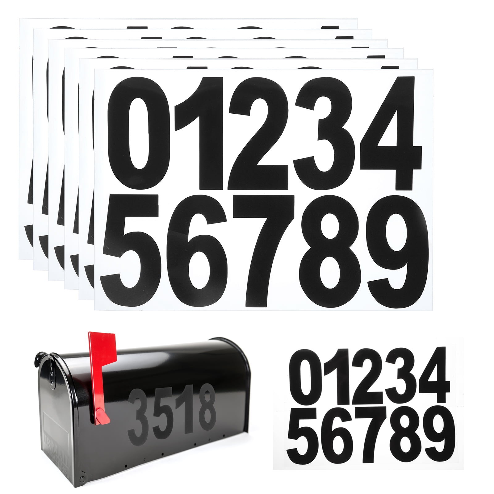 Click here for Uxcell 6 Pcs 2 Reflective Mailbox Numbers For Outs... prices