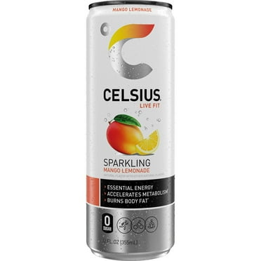 CELSIUS Healthy Blue Raspberry Lemonade, Sugar-Free Essential Energy ...