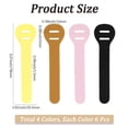 24Pcs 4 Colors PVC Zipper Pull Tabs Mixed Color 78x20.5x1.5mm Hole ...