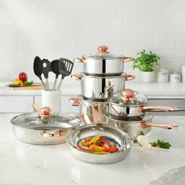 Copper Chef 10 Piece Nonstick Pan Set, with CeramiTech - Walmart.com