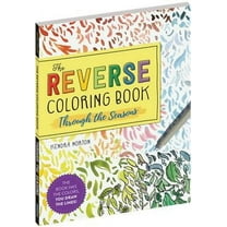 Stress Relief Reverse Coloring Book: Doodle Designs on Watercolor Art ...