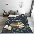 Book Blanket, Cozy Reading Blanket Design, Soft Flannel Teacher Gift ...