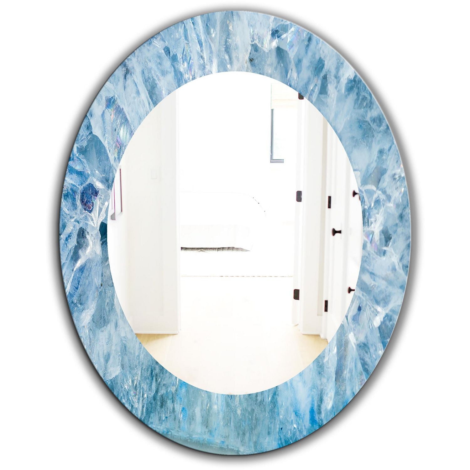 Click here for Designart geode Interior With Light Blue Crystals... prices