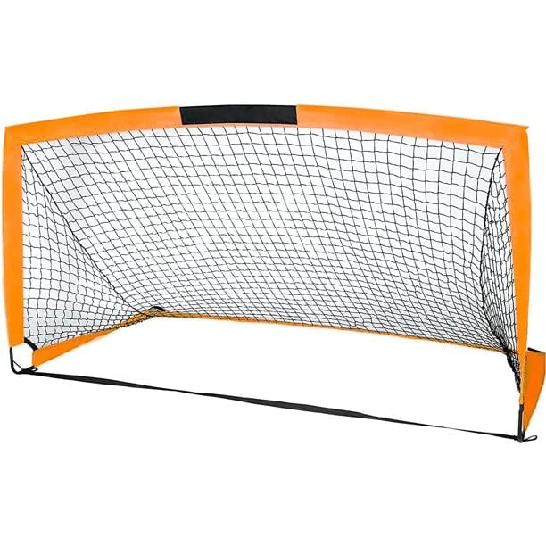 Soccer Goal Set of 2 Size 4'x3' Portable Foldable Soccer Nets Carry Bag ...