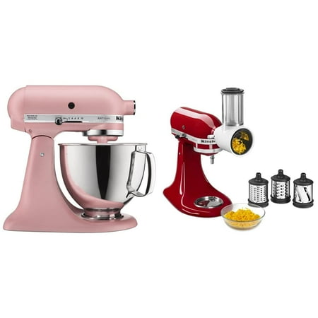 KitchenAid KSM150PSDR Artisan Stand Mixer- Dried Rose,5 Quart & Fresh ...