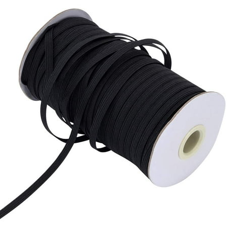 Elastic Bands for Sewing, 109 Yards 1/4 Inch Wide Black High Stretch ...