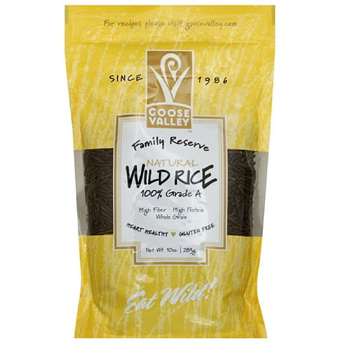 Goose Valley Natural Wild Rice, 10 oz, (Pack of 6) - Walmart.com
