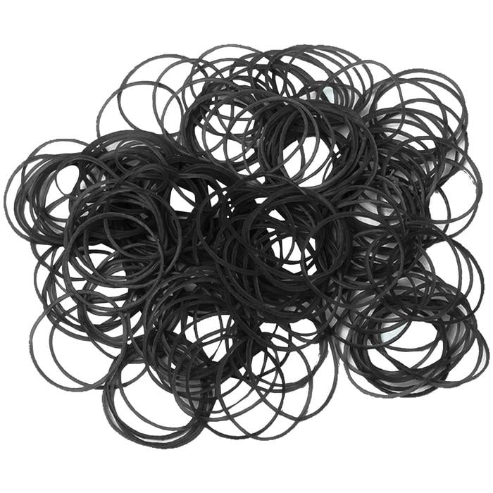 Ligas negras 100 piezas FlexiBlack 25Paq 100 Pzas 4cm Negro Ligas ...