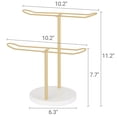 Headband Holder Organizer Metal 2-Tier Hair Hoop Display Stand Headband ...