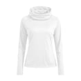 BiZtdJrK Women's Fishing Hoodie Shirt with Face Mask Thumb Holes UPF 50 ...