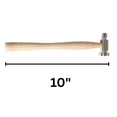 ToolTreaux 10 Inch Chasing Hammer Dual Face 6oz Jewelry Metalworking ...