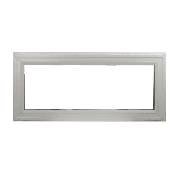 60"x12" Double Pane White Vinyl Transom Window Low-E Glass, Argon Gas ...