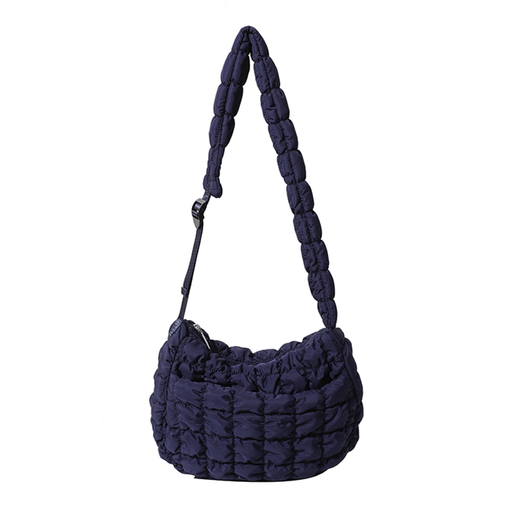 Puff Purse Hobo Bag Puffy Crossbody para Mujer Nylon Acolchado Viajes ...